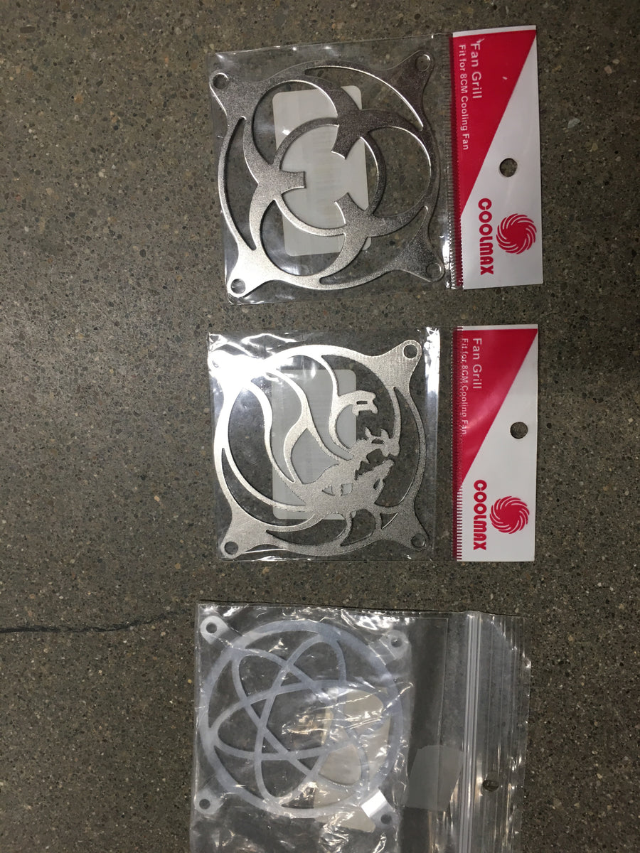 Coolmax Silver Fan Grill 80mm for gaming (assorted designs) – AMT ...